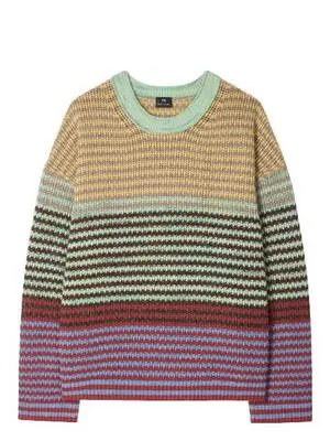 Paul Smith Textured Stripe Knitted Sweater - Green