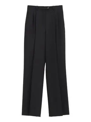 THE ROW Virgil Wool Trousers - Black