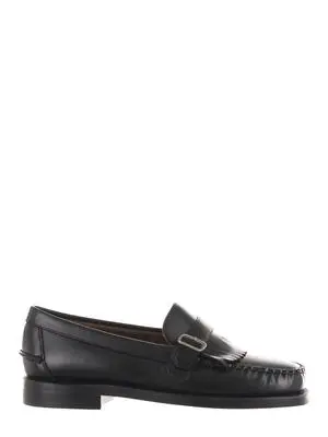 SEBAGO Ales Leather Moccasin - Black