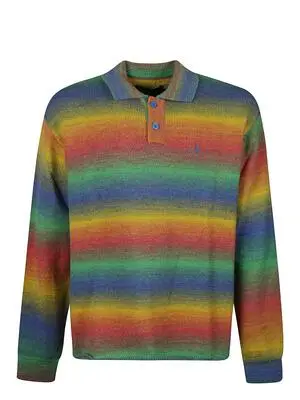 AWAKE NY Gradient Knit Polo - Multi