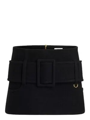 PATOU Belted Mini Skirt - Black