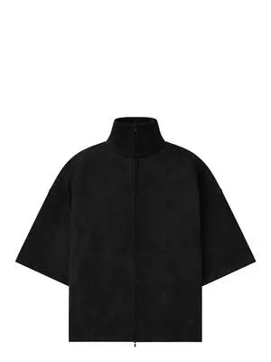 Fear Of God Suede Fleece High Neck Jacket - Black