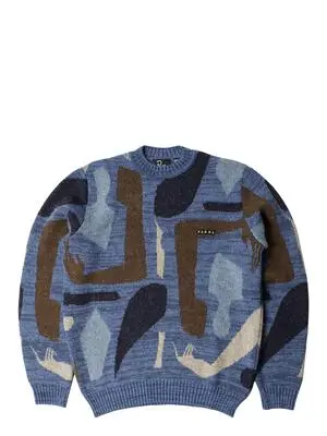 PARRA Knitting Pullover - Blue