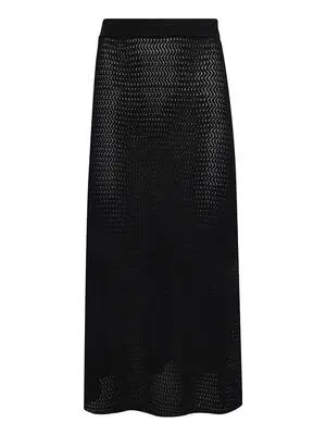 Victoria Beckham Midi Skirt - Black