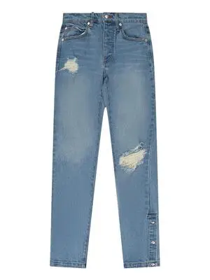 Rhude Snap Denim Jeans - Blue
