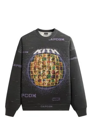 Kith X Marvel Vs. Capcom Character Select Vintage Nelson Crewneck - Black