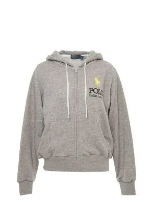 Polo Ralph Lauren Island Fleece Full Zip Hooded Sweatshirt - Grey