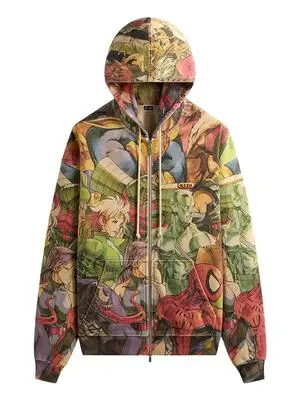 Kith X Marvel Vs. Capcom Nelson Full Zip Hoodie - Multicolor