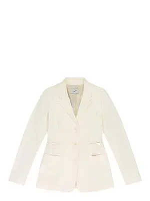 Coperni Trompe Loeil Belted Tailored Jacket - Cream