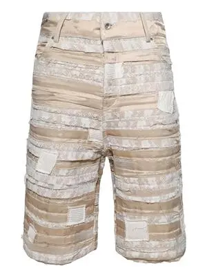WHO DECIDES WAR BY EV BRAVADO Interwoven Shorts - Cream