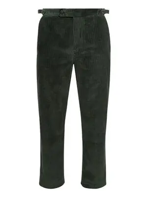 BODE Corduroy Side Buckle Trousers - Green
