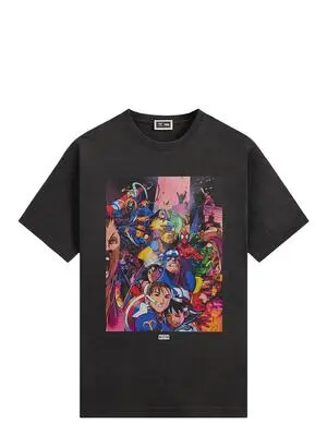 Kith X Marvel Vs. Capcom Heroes Vs. Street Fighter Vintage Tee - Black
