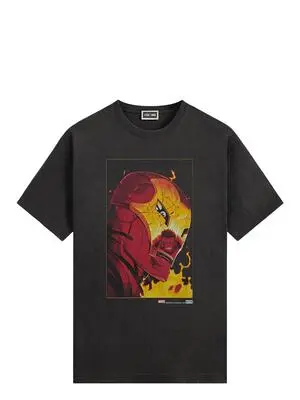 Kith X Marvel Red Hulk Vintage Tee - Black