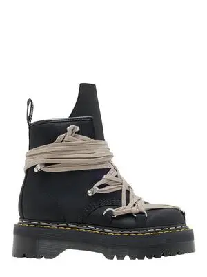 Rick Owens Dr. Martens X 1460 Quad Sole Megalace Boot - Black
