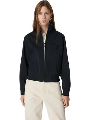 BOTTEGA  VENETA Bonded Tech Wool Blouson - Navy