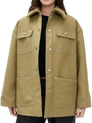 Nanushka Khaki Zonta Jacket Khaki