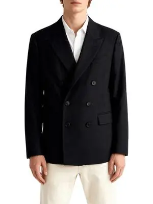 Dries Van Noten Double Breasted Blazer - Black