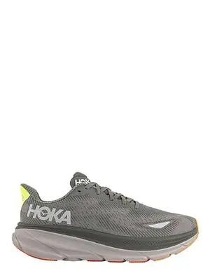 HOKA® Clifton 9 Gtx Knitted Trainers - Asphalt Grey Gravel