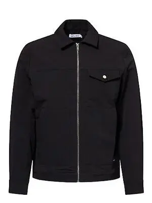 BELIER Traveller Zip-up Woven Overshirt - Black