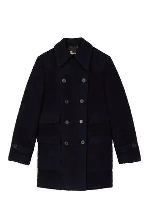 THE KOOPLES Collared Wool-Blend Button-Down Coat
