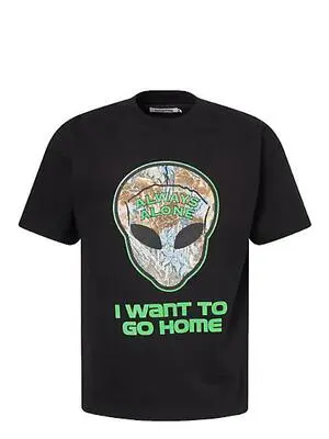ANTI SOCIAL SOCIAL CLUB Redneck Alien Graphic-print Cotton T-shirt - Black