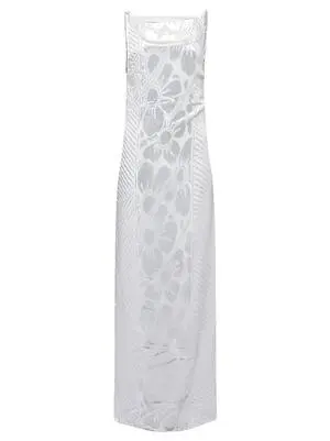 Sir The Label Ventura Open-back Woven Gown - Silver