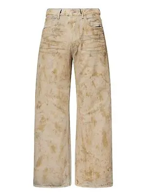 Acne Studios Klondike 2021 Distressed Denim Jeans - Sand Beige