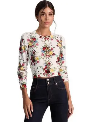 Alice + Olivia Carson Printed Cardigan - Floral