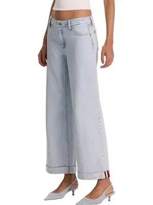 ALICE + OLIVIA Duncan Cuffed Jeans