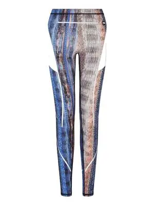 Giorgio Armani Neve Printed Jersey Leggings - Blue