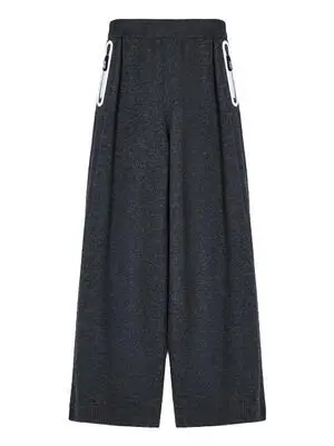 Giorgio Armani Neve Wide Leg Trousers - Black / White / Pink / Gray