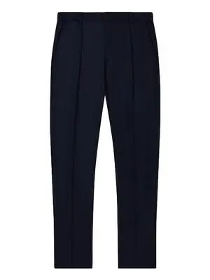 Emporio Armani Trousers With Ribbing - Blue