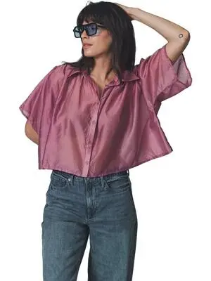 The Shirt By Rochelle Behrens The Hayden Shirt - Mauve