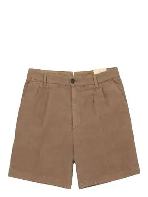 FORTELA Linen Pleated Shorts - Mou