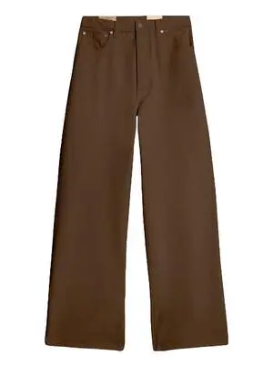 FORTELA Jaron Wide-leg Cotton Trousers - Brown