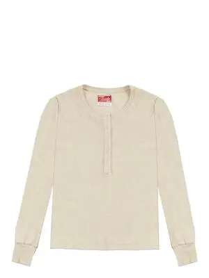 FORTELA Coralie Long Sleeve Henley T-shirt - Garza