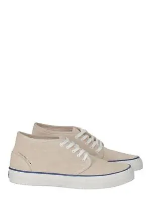 FORTELA Suede Mid-top Sneakers - White Line Blu