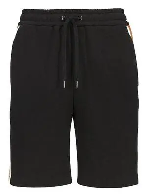 Mcm Classic Logo Track Shorts - Black