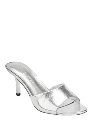 Marc Fisher Finny Slide Sandal - Metallic Silver