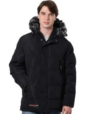 CANADA WEATHER GEAR Heavyweight Parka Jacket Black