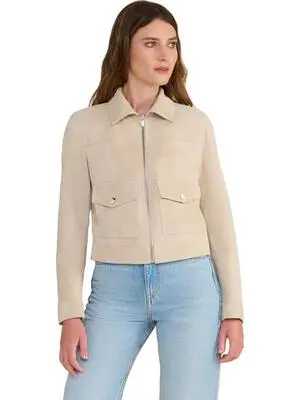 FURNIQ UK Isabella Suede Jacket - Beige