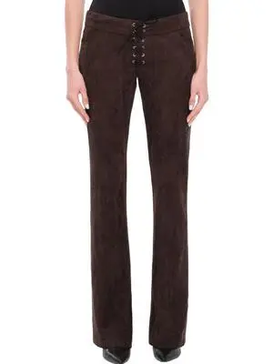 OW Zelda Faux Suede Pants - Brown