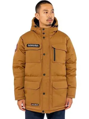 CANADA WEATHER GEAR Heavyweight Hooded Puffer Parka Jacket Timber