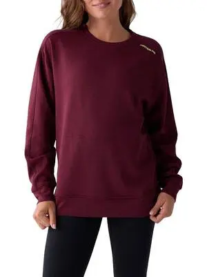 CENTERLINE ATHLETICS Après Crew Neck Sweatshirt - Dark Currant