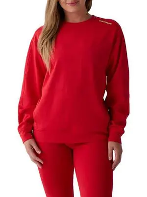 CENTERLINE ATHLETICS Après Crew Neck Sweatshirt - Team Red