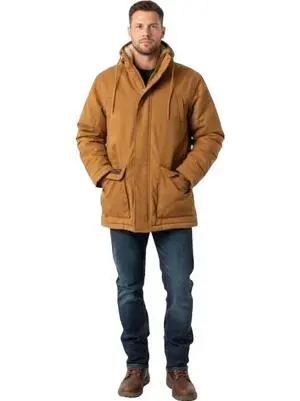 CANADA WEATHER GEAR Duck Canvas Parka - Brown