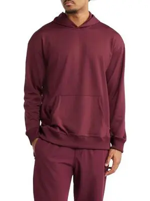 SANTO STUDIO Tempo Comfort Performance Hoodie - Merlot