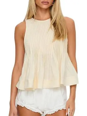 PRINCESS POLLY Lavish Pintuck Sleeveless Top