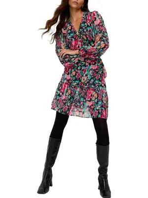 LILY AND LIONEL Flora Wraparound Mini Dress - Multi