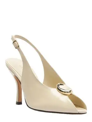 AREZZO Olivia Peep-Toe Slingback Pumps Panacota